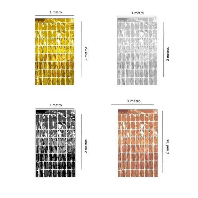 Cortina Decorativa De Cuadros 2X1 Metros — Carnaval