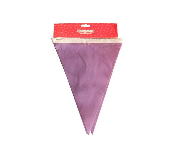 Banderin Papel Morado 3,2M — Carnaval